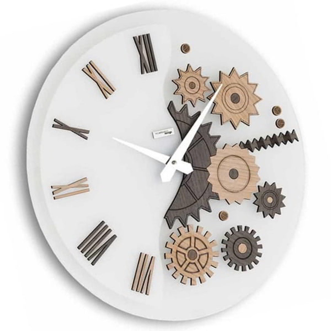 Gear Wall Clock DXF, Watch Models, Wall Decor Clocks, DXF Files for ...