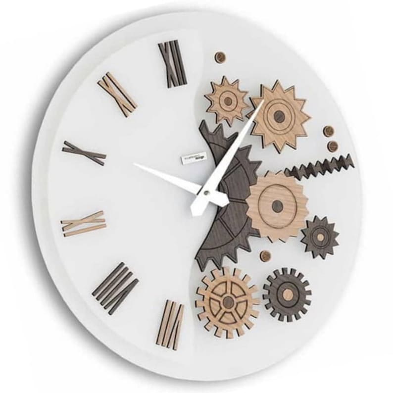 Gear Wall Clock DXF, Watch Models, Wall Decor Clocks, DXF Files for ...