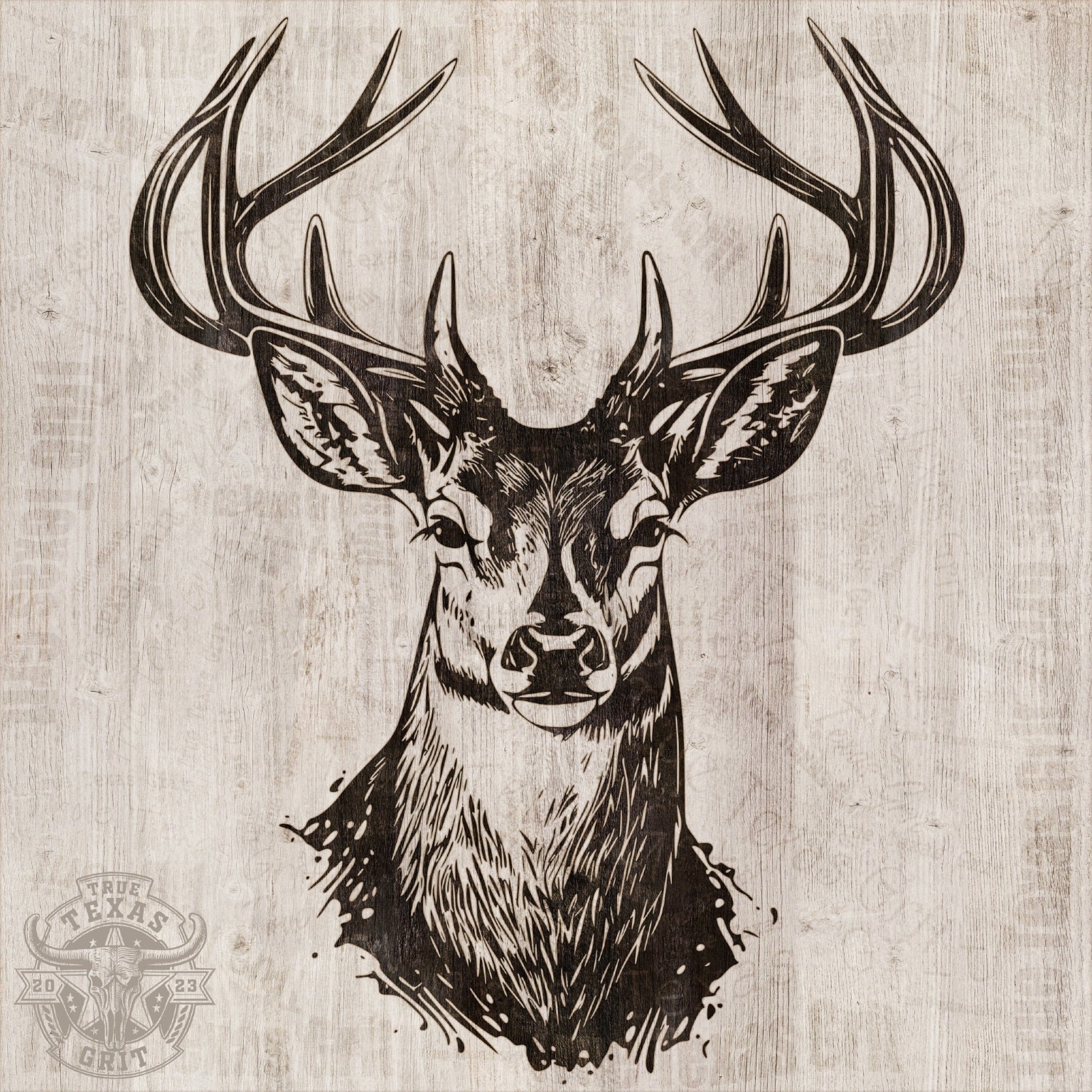 Deer Head SVG: Buck Silhouette Vector Graphic (digital Prints) - Etsy