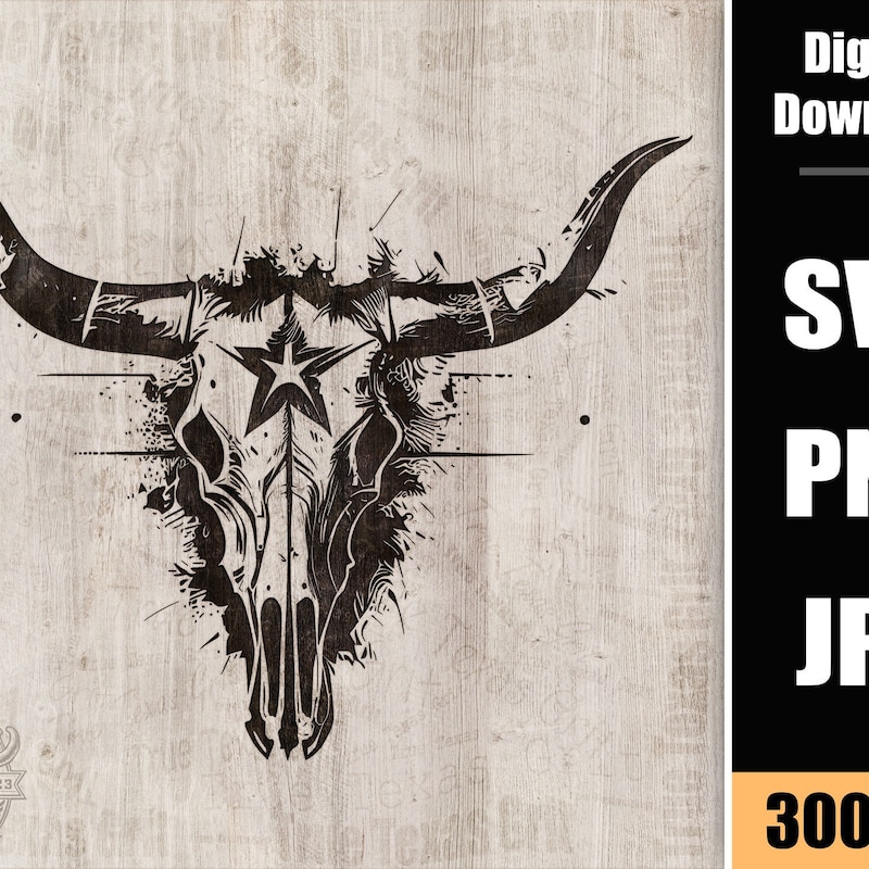 Bull Skull and Flag Svg - Etsy UK