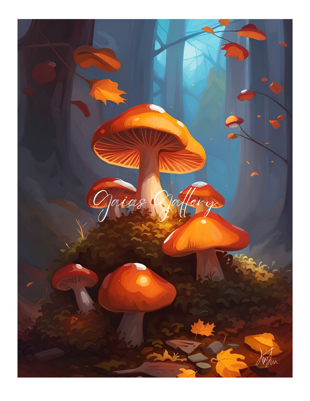 Toadstool Tales Art Print, Mushroom Art - Etsy