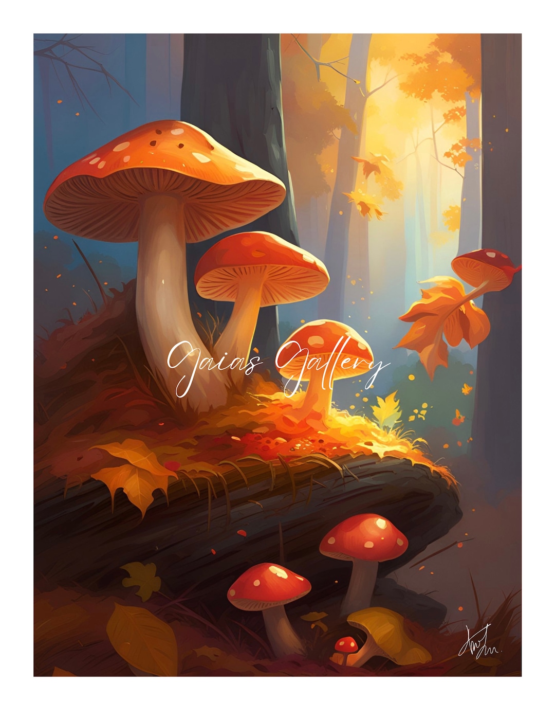 Fungi Fables Art Print, Mushroom Art - Featured Piece - Etsy