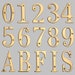 100mm Handmade Solid Brass Floating Modern House Number Brass Door Home ...