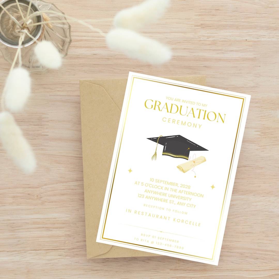 Graduation Ceremony Invitation - Etsy