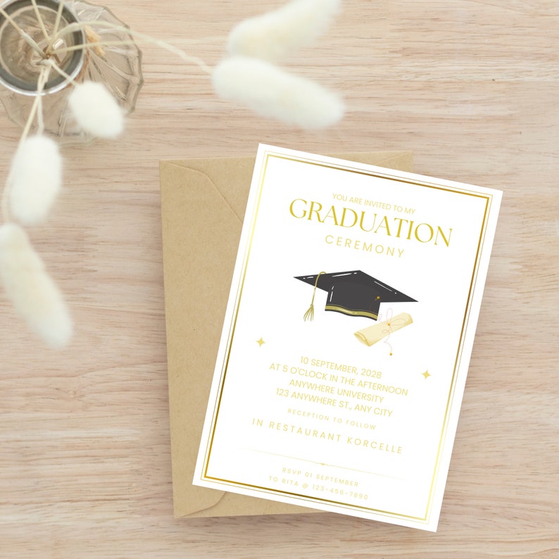 Graduation Ceremony Invitation - Etsy