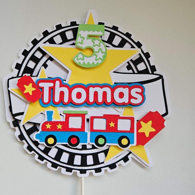 Train Cake Topper - Etsy