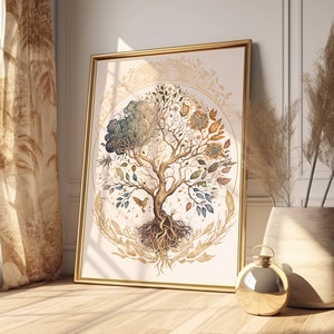 Digital Download, Tree of Life, Printable Poster, Holy Tree Symbol ...