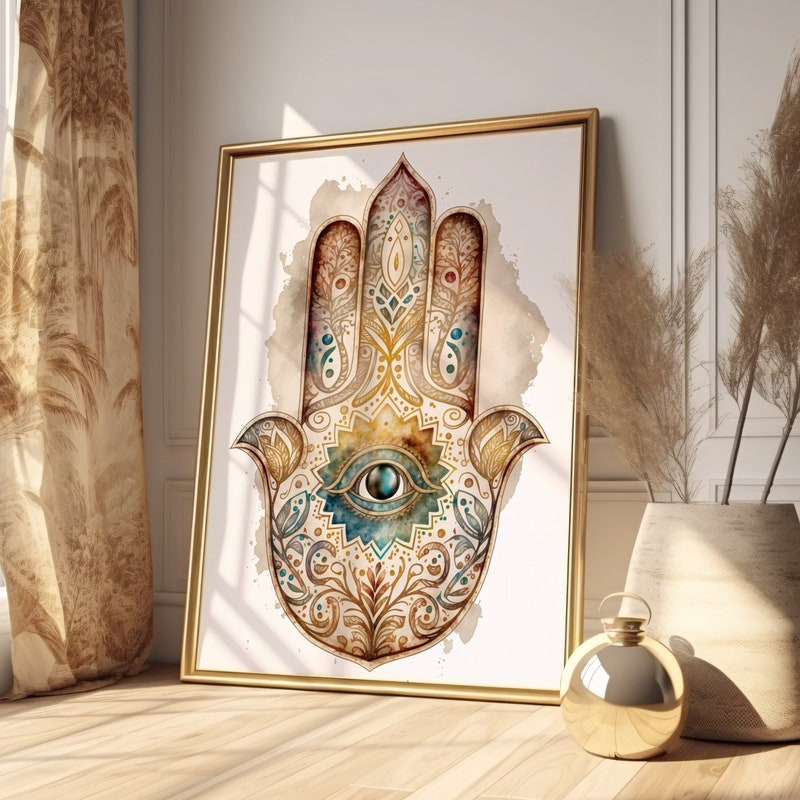 Hamsa Wall Art - Etsy