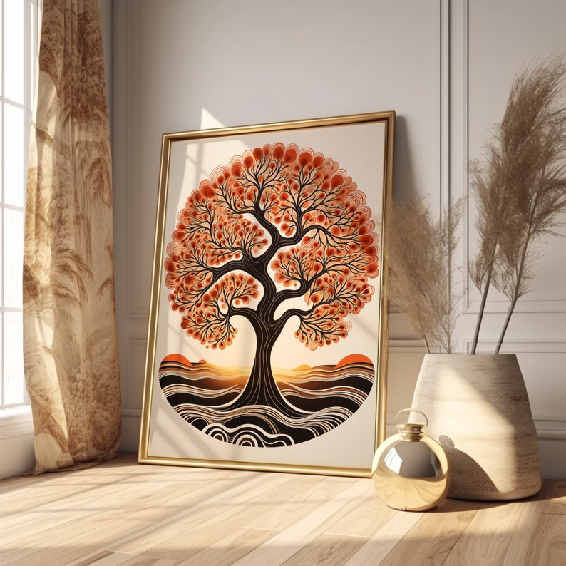 70s Tree of Life, Digital Download, Tree of Life, Printable Home ...