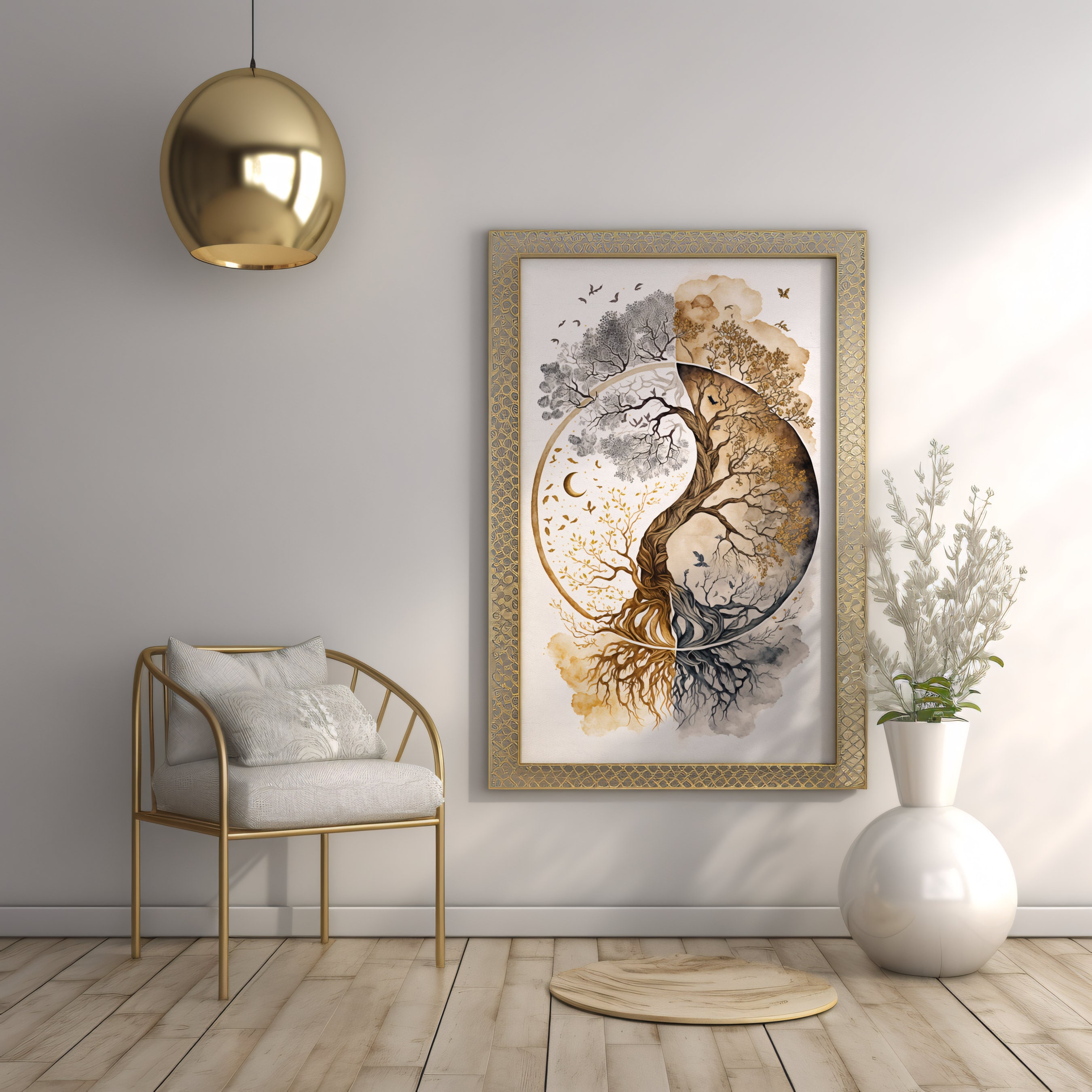 Yin Yang Tree of Life, Digital Download, Printable Art, Spiritual ...