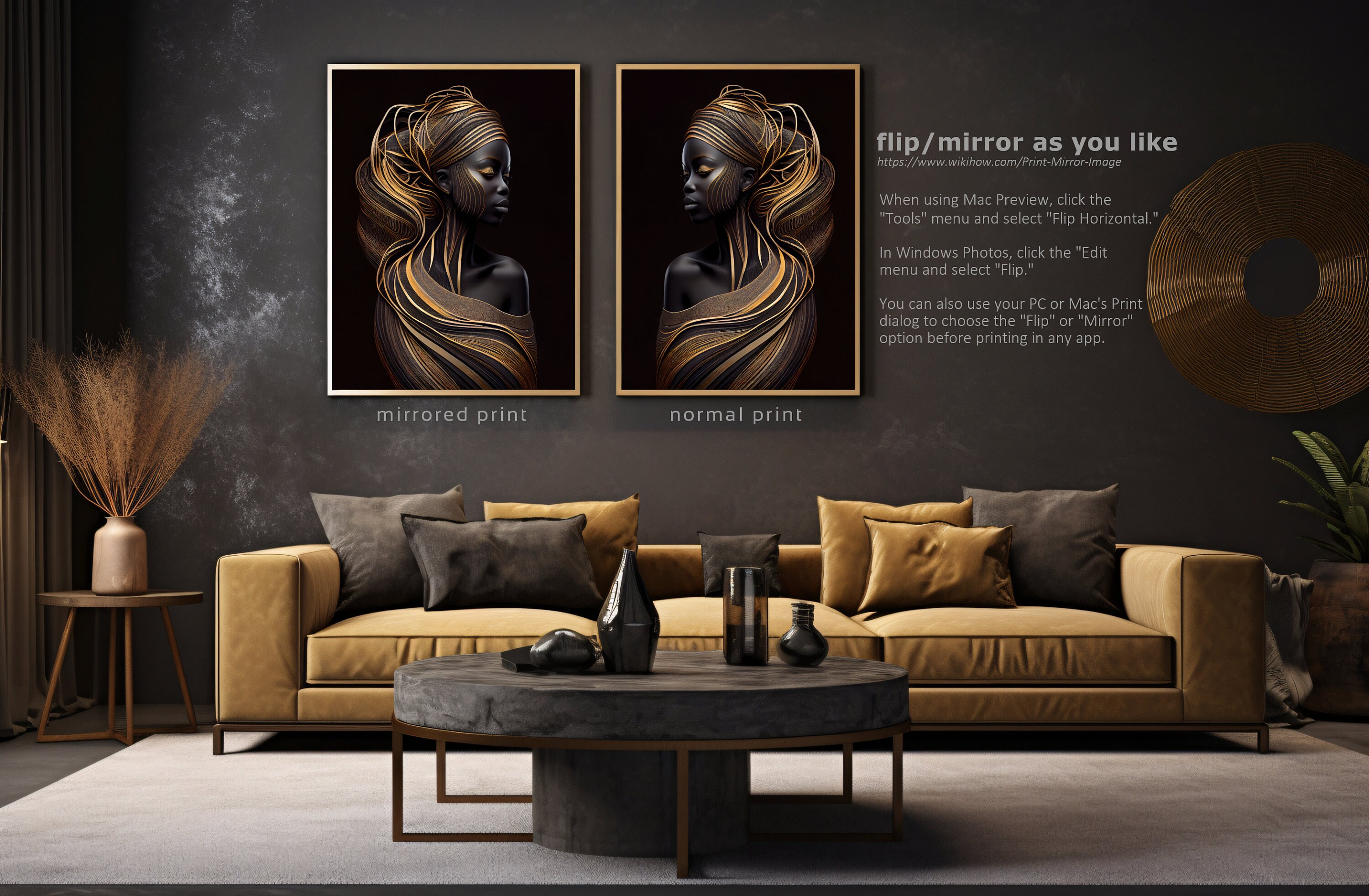 Instant Download Elegant Indigenous Woman Wrapped in Golden - Etsy