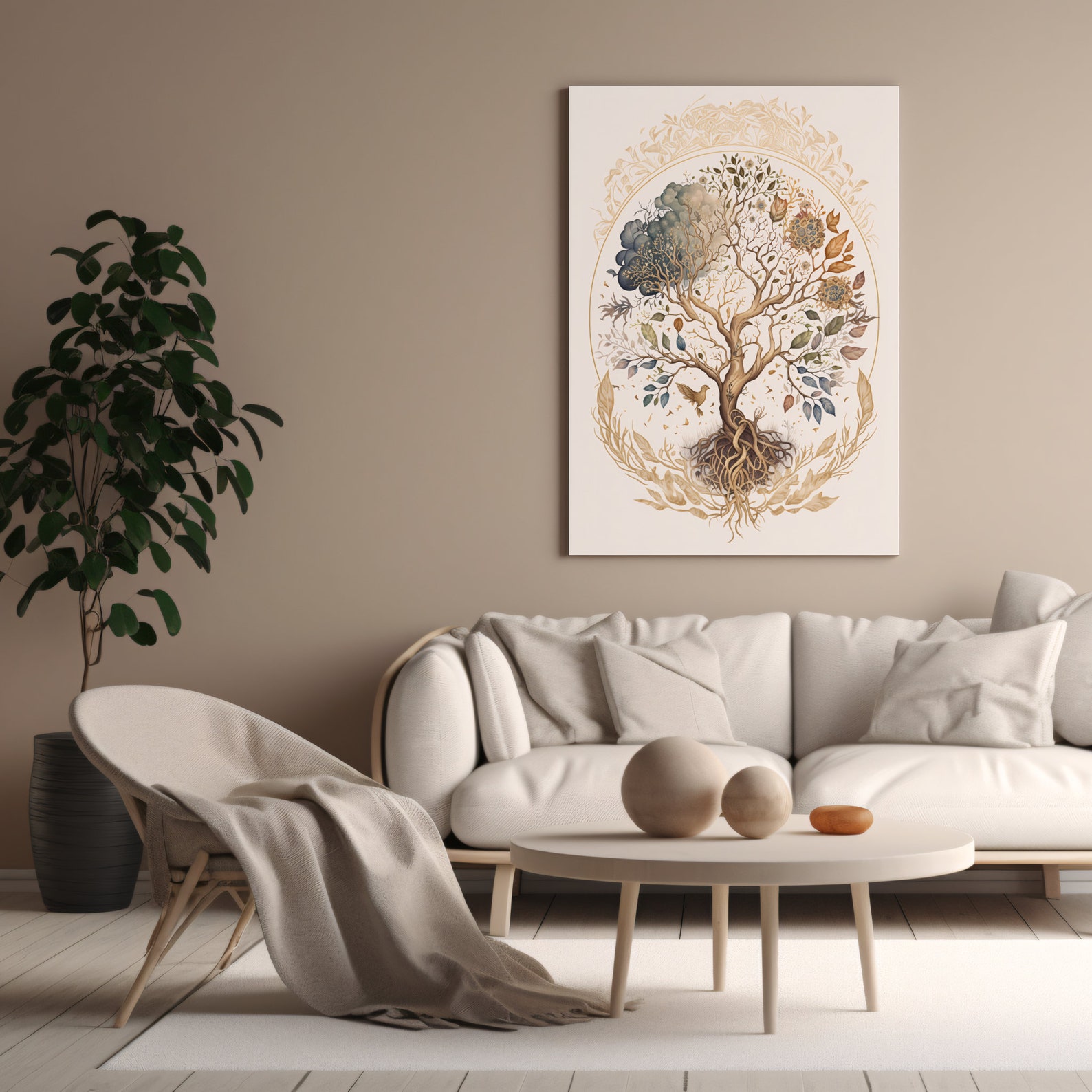 Digital Download Bohemian Tree of Life Printable Poster - Etsy