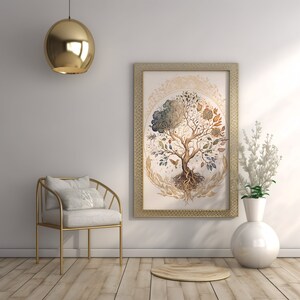 Digital Download, Bohemian Tree of Life, Printable Poster, Boho Chic ...