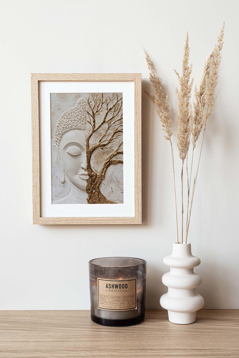 Buddha and Tree of Life in Harmony, Digital Download, Mindful Living ...