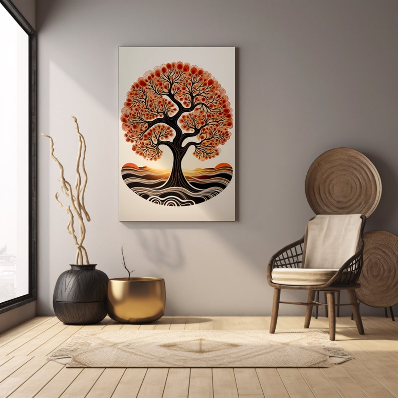 70s Tree of Life, Digital Download, Tree of Life, Printable Home ...