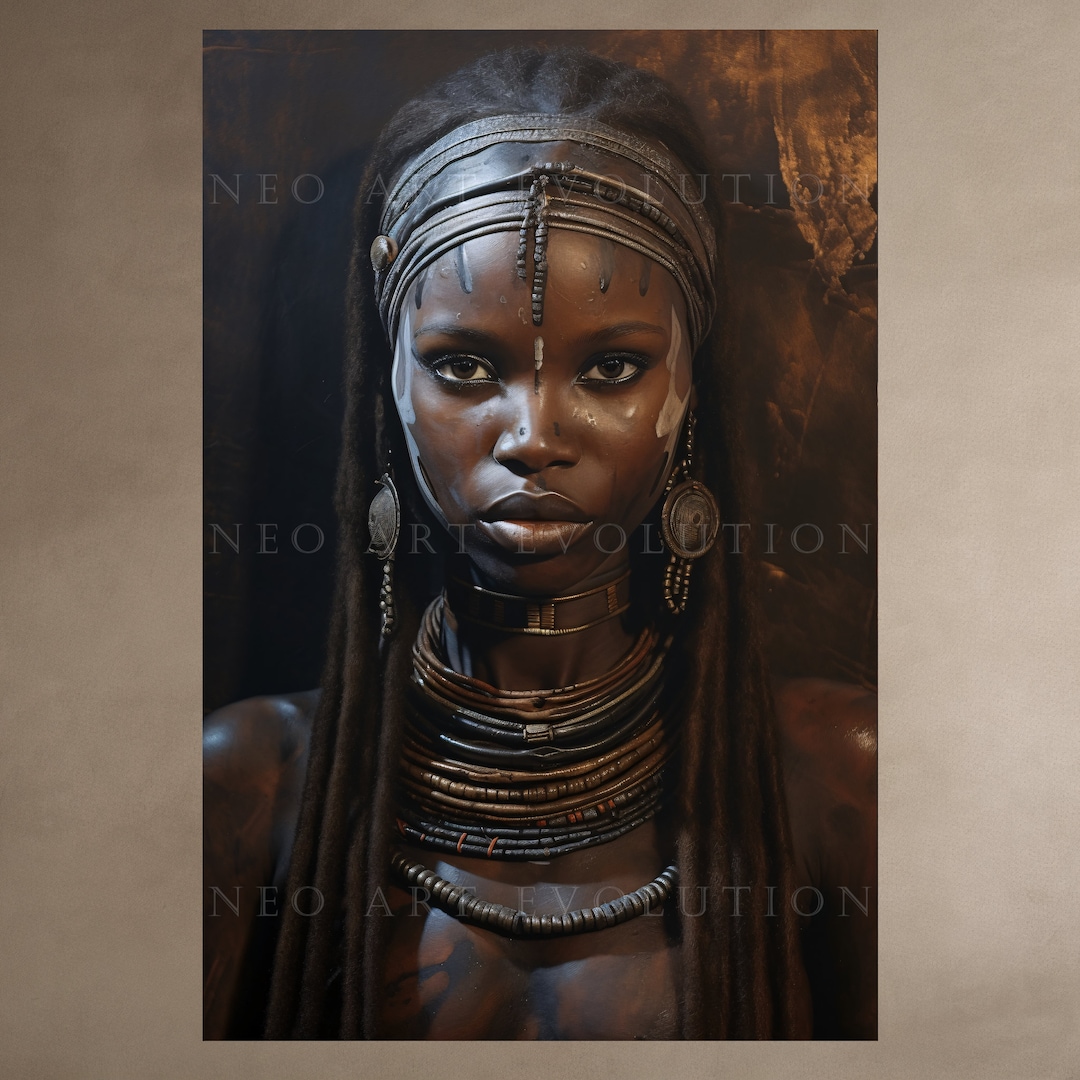 African Tribal Princess, Instant Download, Ethnic Tribes, Woman ...