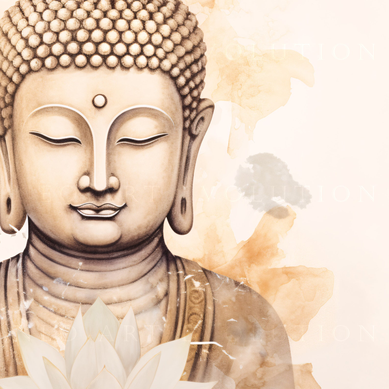 Buddha Wall Art, Retreat Decoration, Digital Download, Printable ...