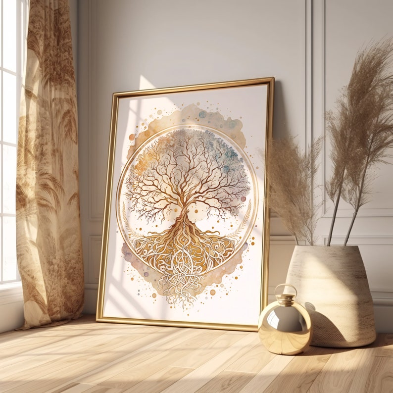 Tree of Life Poster Digital Download Printable Yoga Art - Etsy