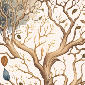 Digital Download, Bohemian Tree of Life, Printable Poster, Boho Chic ...