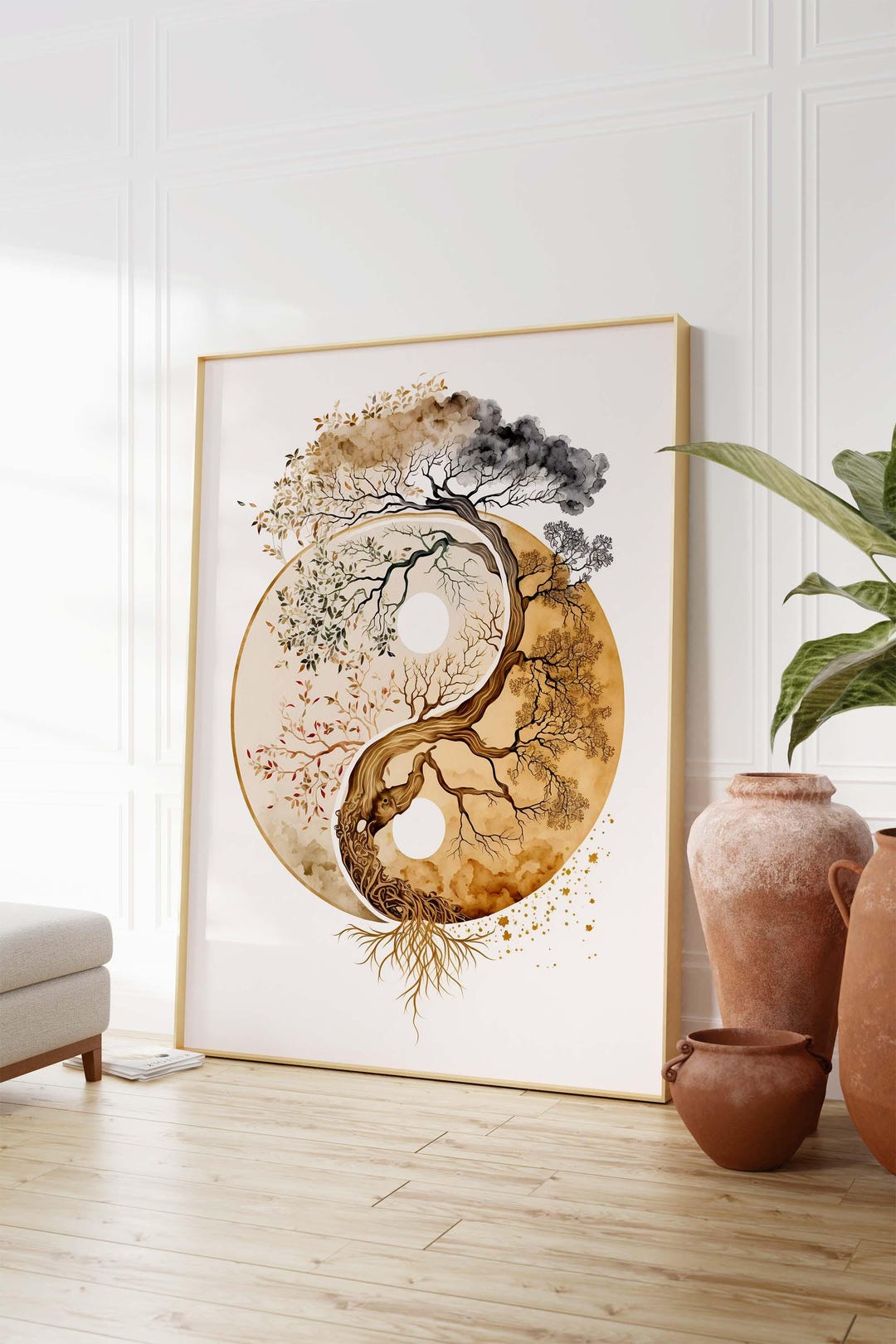 Yin Yang Tree Poster, Digital Download, Printable Art, Spiritual Symbol ...