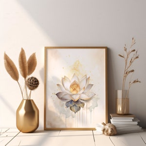 Lotus Blossoms and Tree of Life, Set of 3, Printable Posters, Digital ...