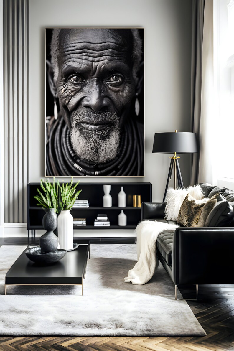 Old Chief, Tribal Print, Instant Download, African Warrior, Wall Art ...