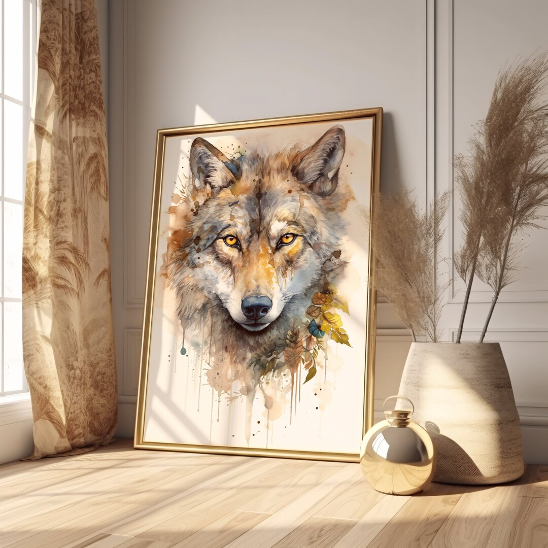 Spiritual Wolf Poster, Printable Wall Art, Mythology Wall Art ...