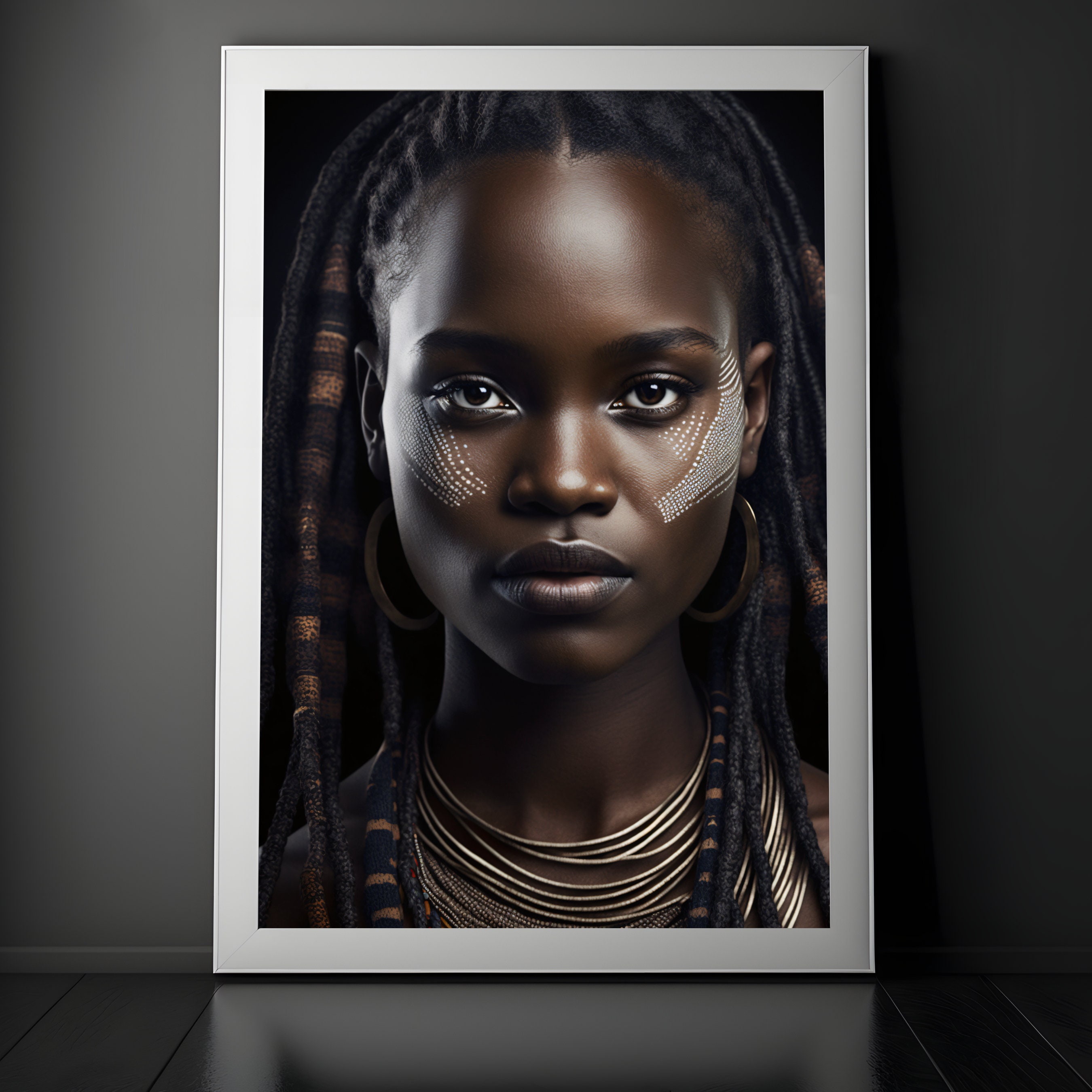 African Girl Poster Digital Download Black Wall Art - Etsy