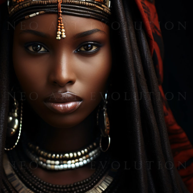 Indigenous Princess, Instant Download, Ethnic Tribe, Woman Portrait ...