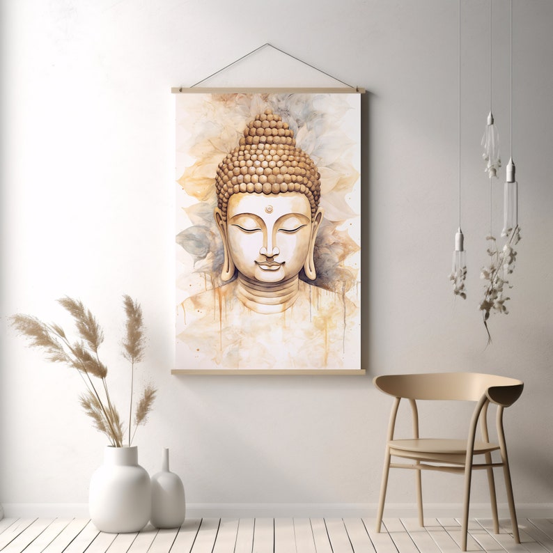 Buddha Poster, Digital Download, Printable Yoga Art, Spiritual ...