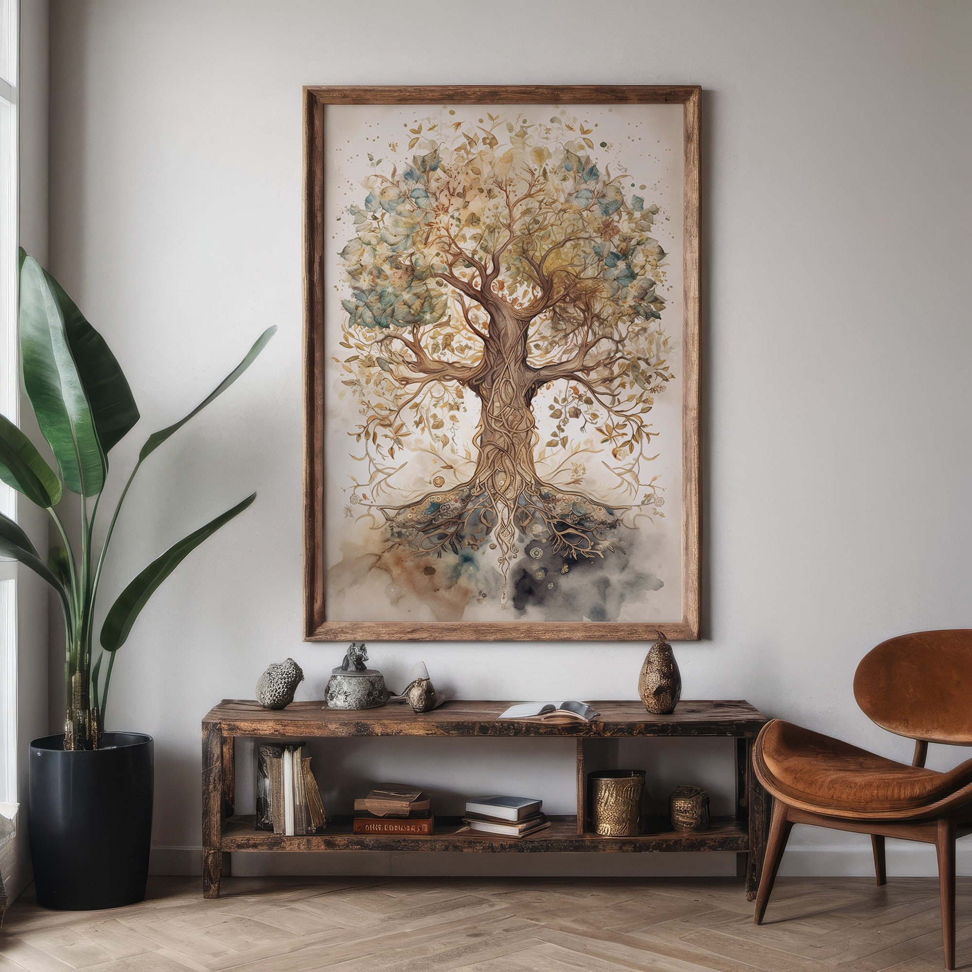 Tree of Life, Printable Poster, Worldtree Symbol, Mythology Wall Art ...