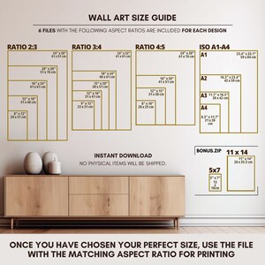 Abstract Art Set of 3, Printable Posters, Digital Download, Yoga Studio ...