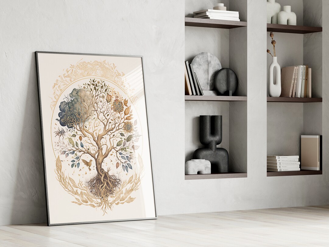 Digital Download, Bohemian Tree of Life, Printable Poster, Boho Chic ...