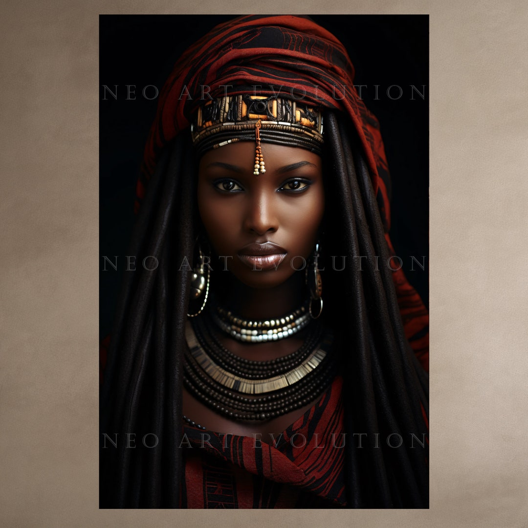 Indigenous Princess, Instant Download, Ethnic Tribe, Woman Portrait ...
