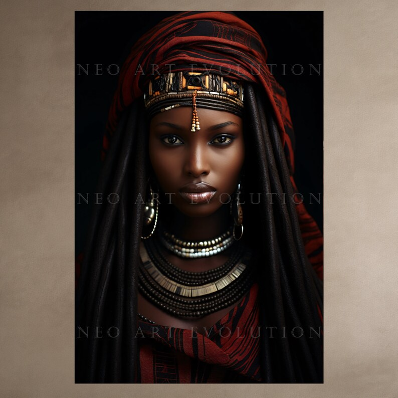 Indigenous Princess, Instant Download, Ethnic Tribe, Woman Portrait ...