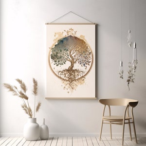 Tree of Life, Printable Wall Art, Spiritual Symbol, Ancient World Tree ...