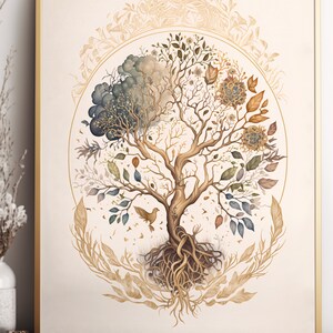 Digital Download, Bohemian Tree of Life, Printable Poster, Boho Chic ...