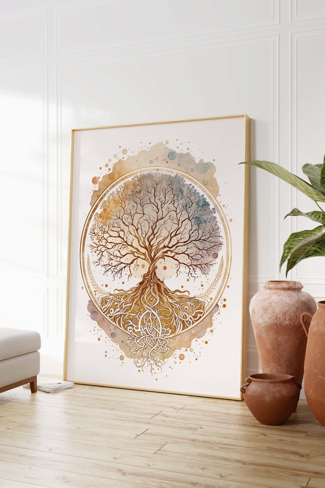Tree of Life Poster, Digital Download, Printable Yoga Art, Spiritual ...