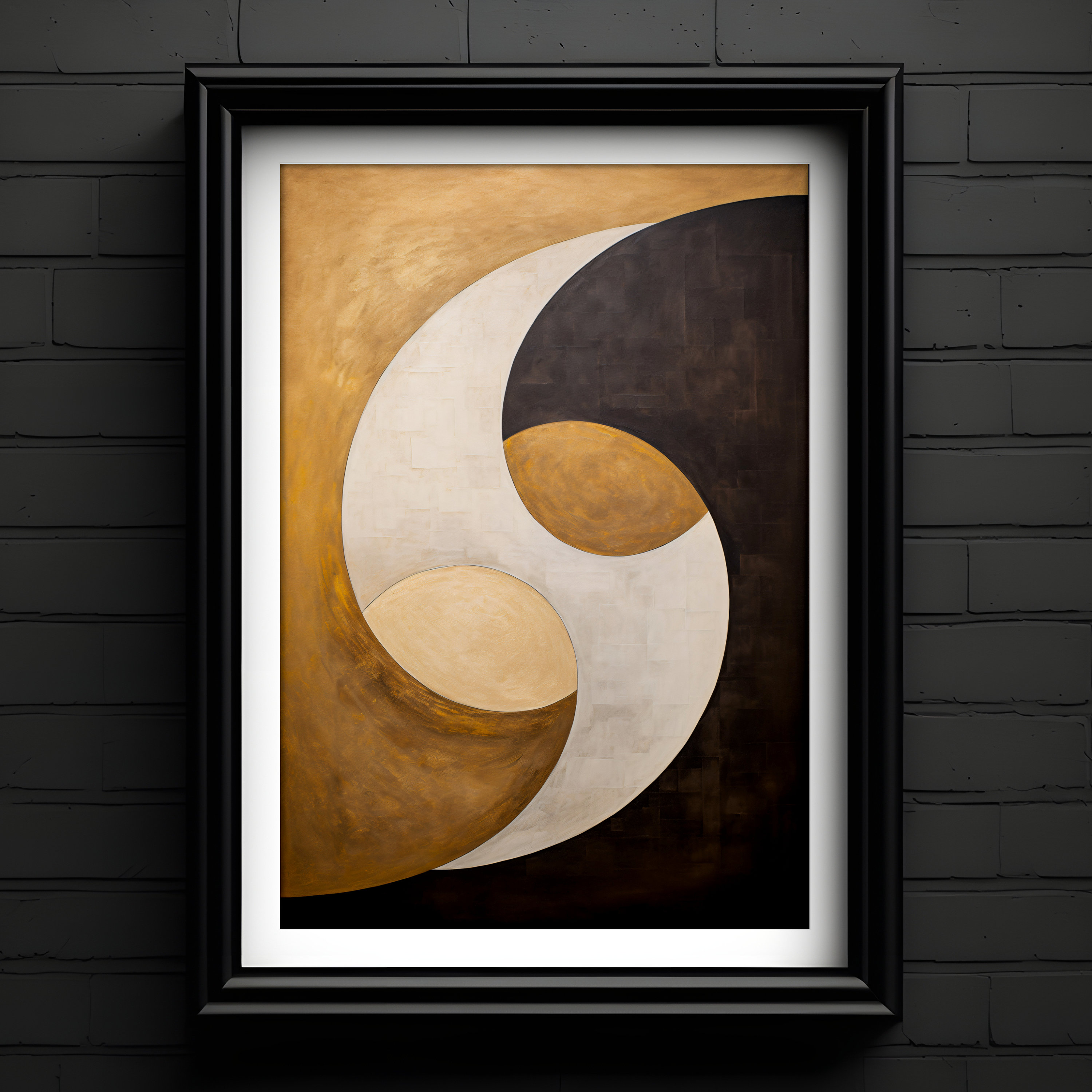 Boho Yin Yang, Abstract Art, Digital Download, Printable Wall Art ...