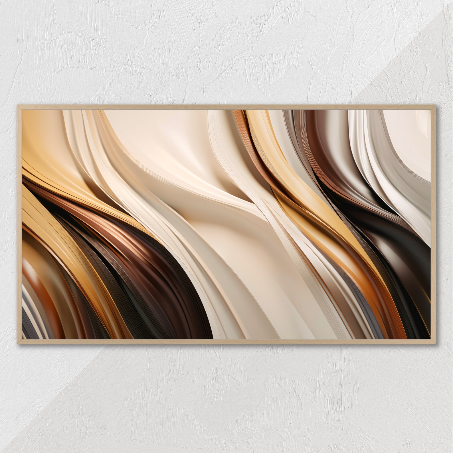 TV Art, Abstract Wavy Lines, Samsung Frame TV Download, Modern Frame TV ...