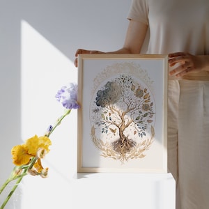 Digital Download, Tree of Life, Printable Poster, Holy Tree Symbol ...