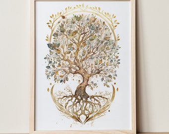 Digital Download, Tree of Life, Printable Poster, Holy Tree Symbol ...