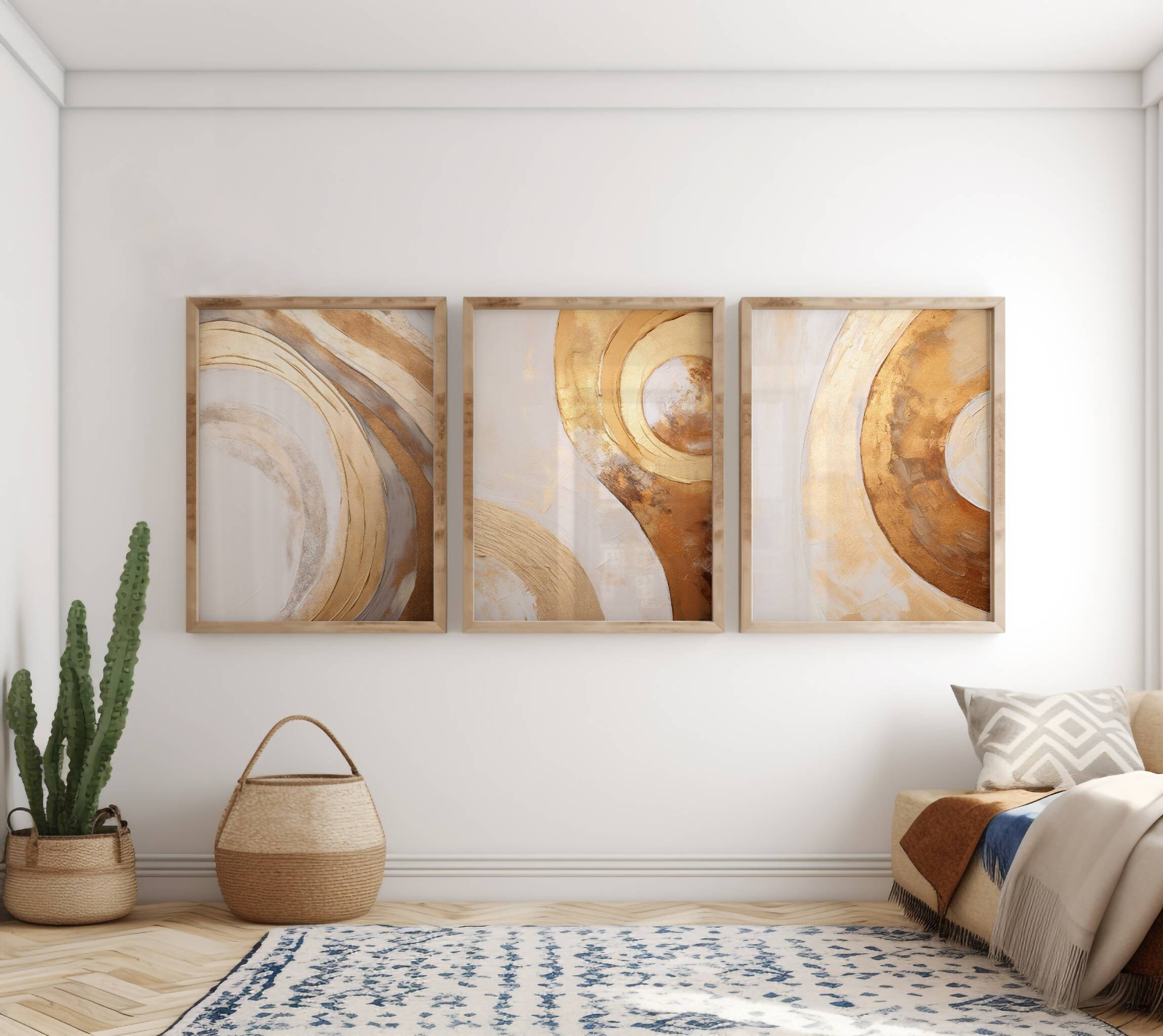Abstract Art Set of 3 Printable Posters Digital Download - Etsy