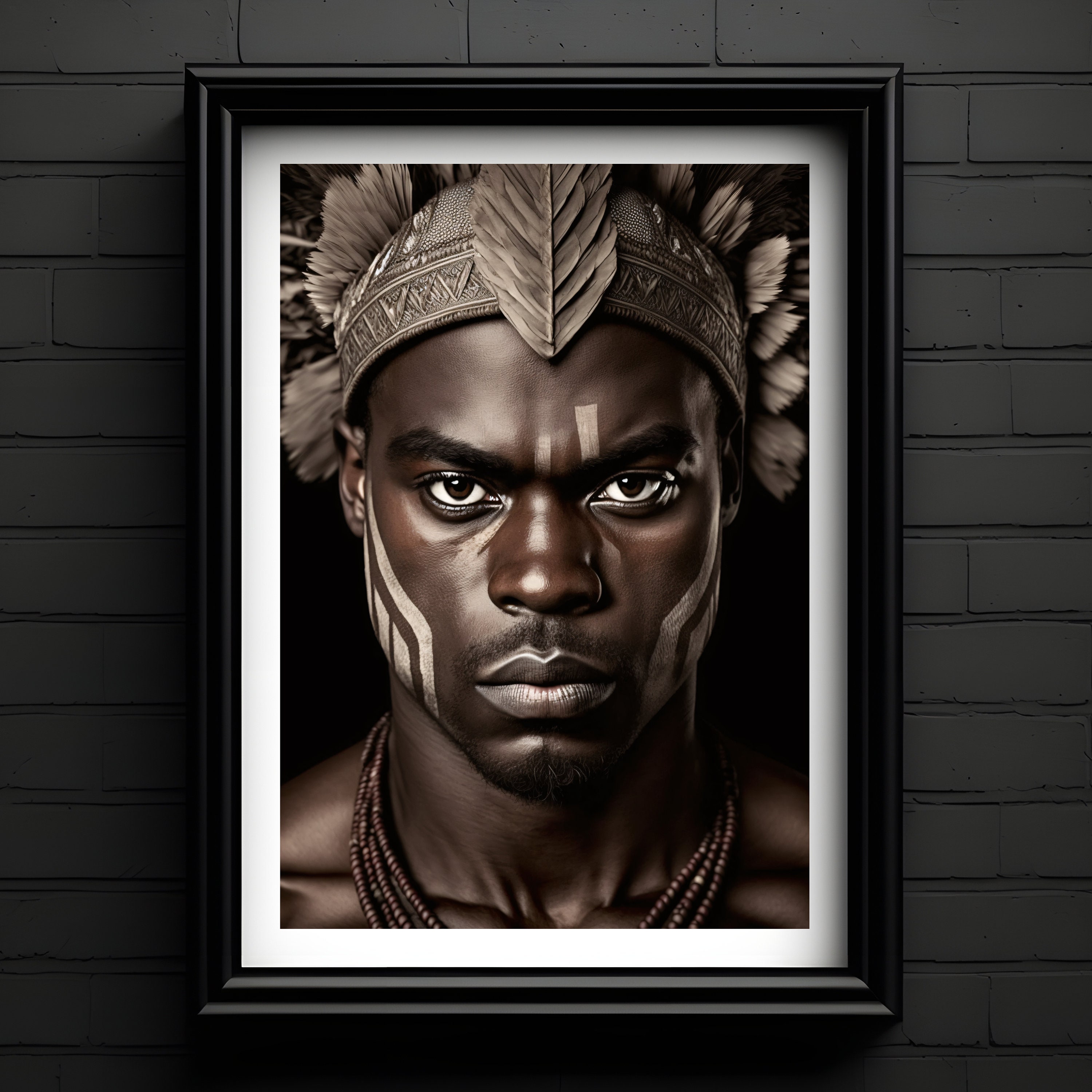 Digital DOWNLOAD, African Native Man, Ultra High Detail, Ethnic ...