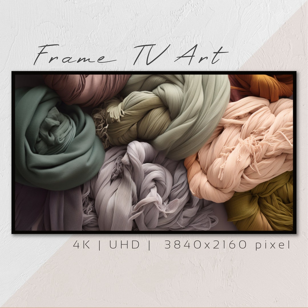 Fabrics Frame TV Art, Pastel Color Textiles, Modern Samsung Download ...
