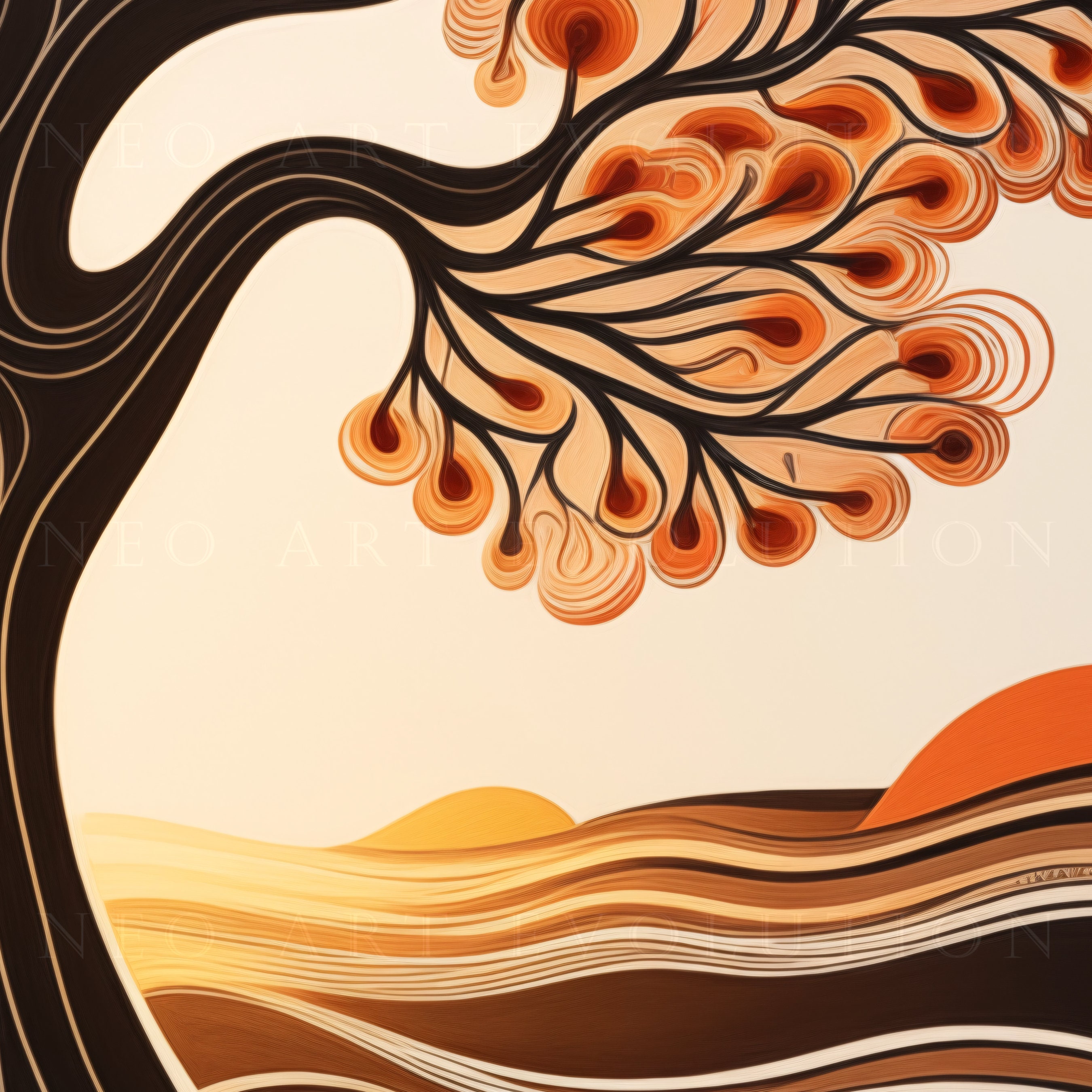 70s Tree of Life, Digital Download, Tree of Life, Printable Home ...