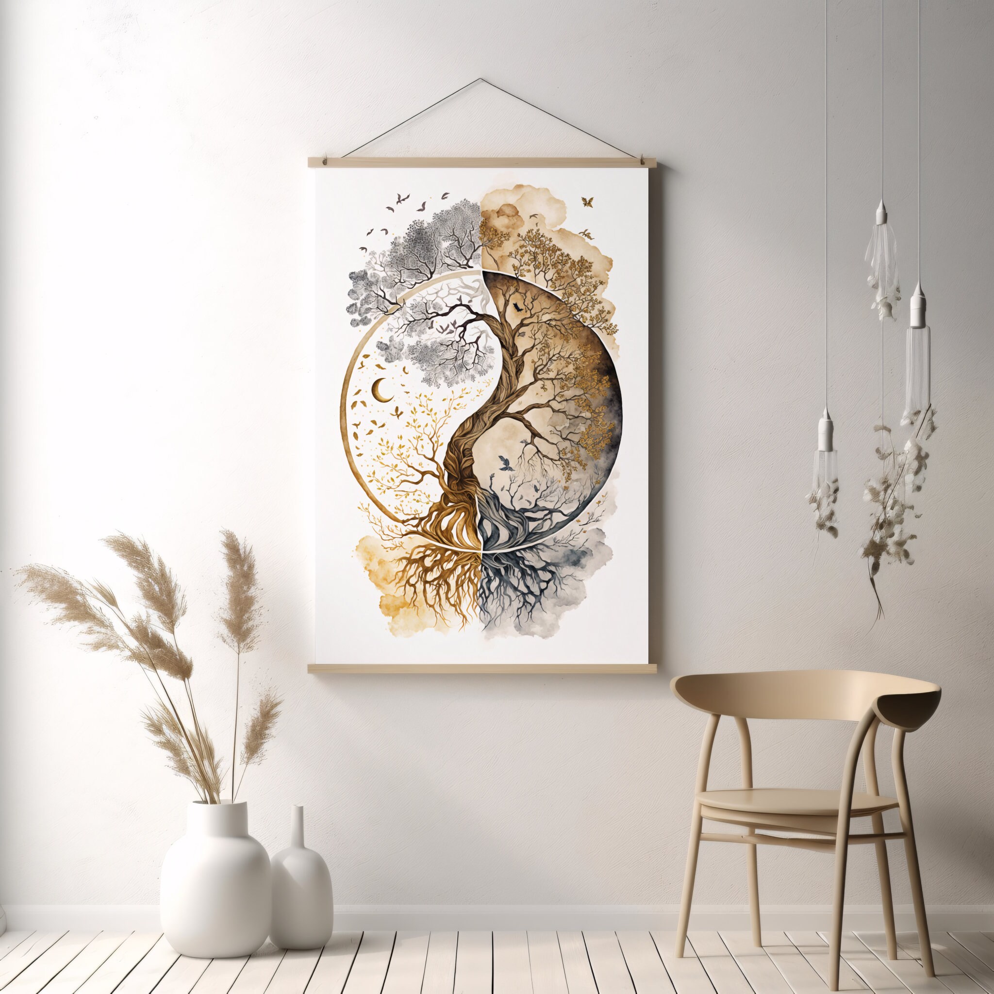Yin Yang Tree of Life Digital Download Printable Art - Etsy