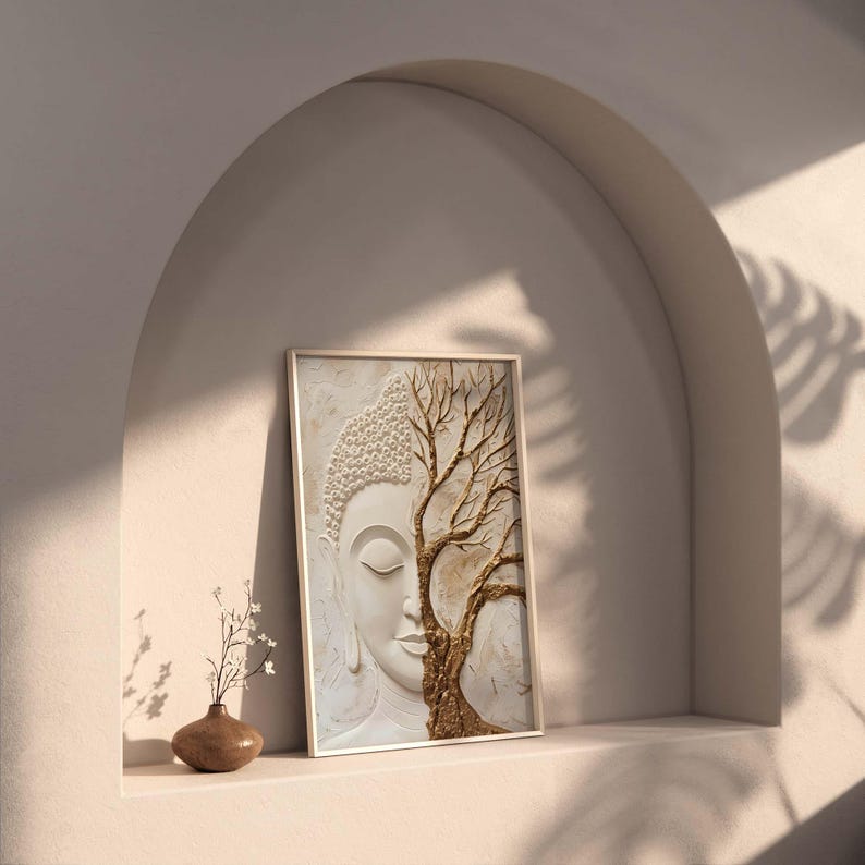 Buddha and Tree of Life in Harmony, Digital Download, Mindful Living ...