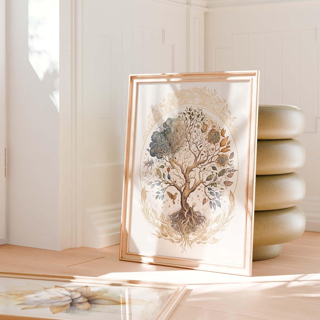 Digital Download, Bohemian Tree of Life, Printable Poster, Boho Chic ...