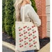 Cherry Tote Bag / Canvas Tote Bag / Everyday Bag / Pretty Tote Bag ...